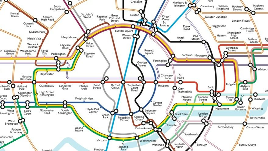 London Tube Map With Attractions Pdf Printable Map Of London England
